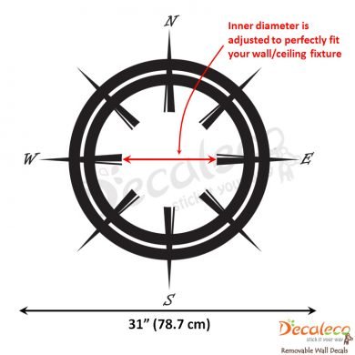 Nautical Compass (Wall/Ceiling Decal)